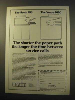1977 Savin 780 Copier Ad - Shorter Paper Path | eBay
