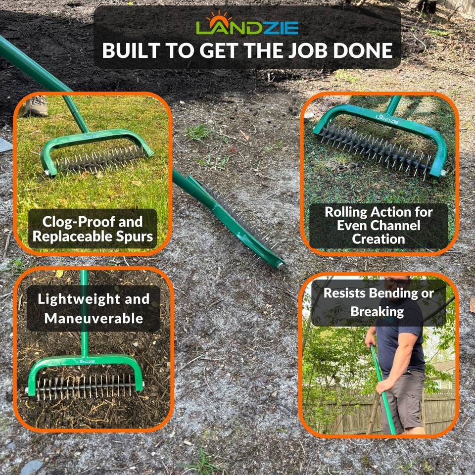 Landzie Overseeder - Rotary Cultivator Overseed Tool | eBay