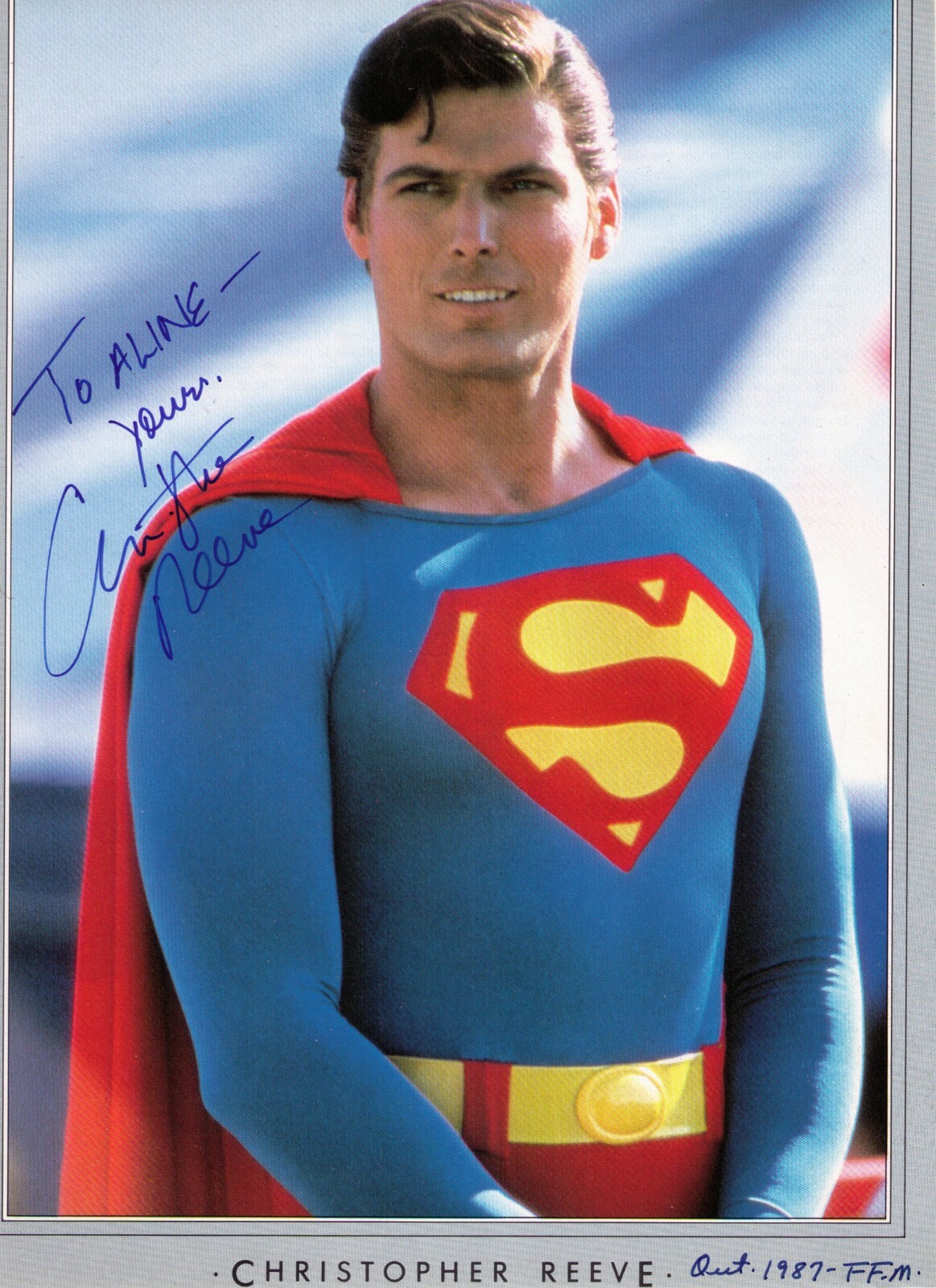Christopher Reeve ~ Signed Superman Photograph Autographed In-Person ...
