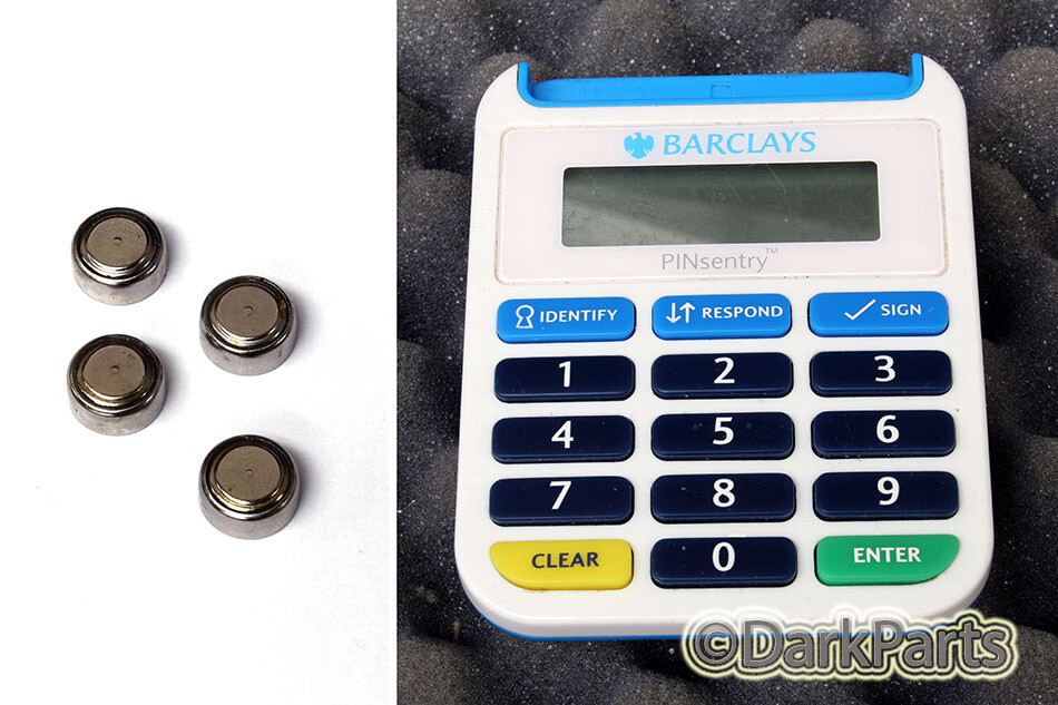 Set of 4 New Replacement Batteries for Barclays Bank PINsentry Card ...