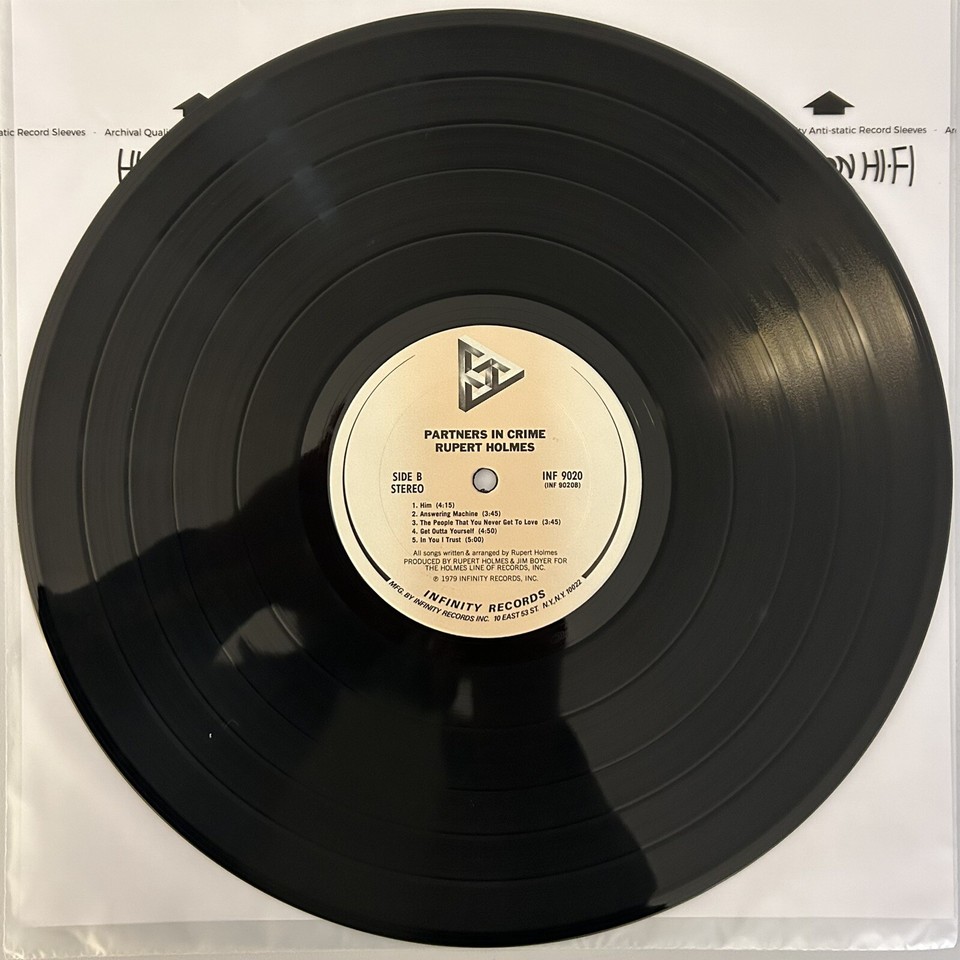 Rupert Holmes - Partners In Crime - Infinity Records INF 9020 Vinyl LP ...
