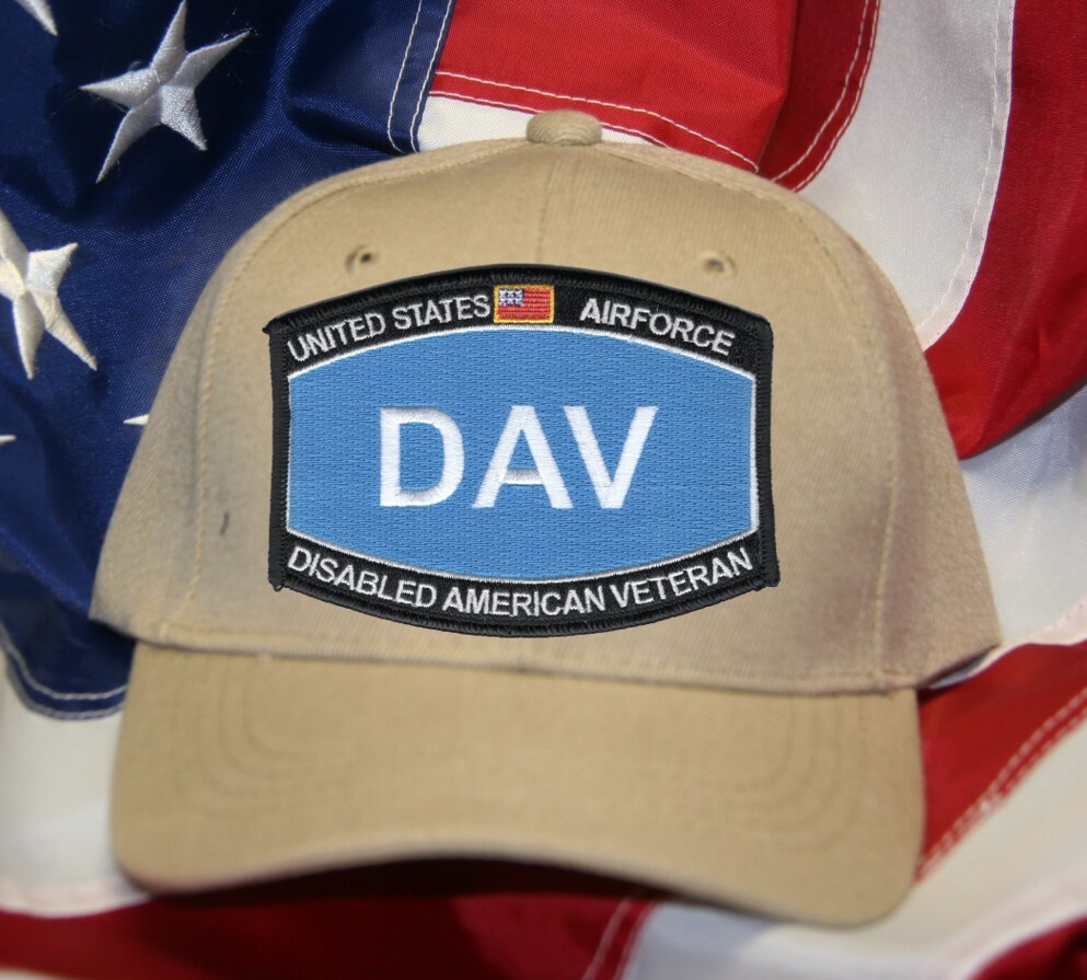 DISABLED AMERICAN VETERAN DAV USAF HAT PATCH CAP US AIR FORCE PIN UP ...
