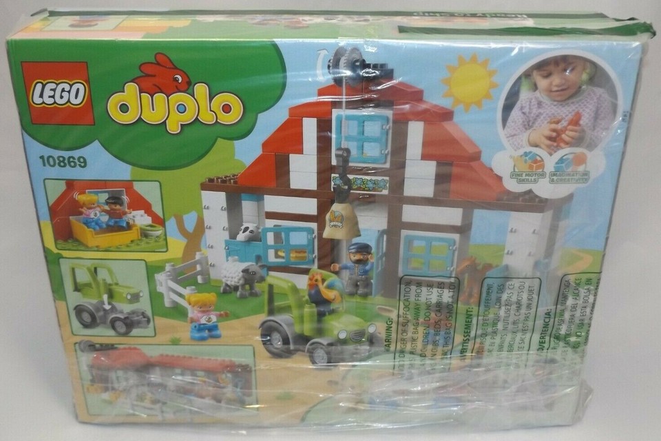 LEGO Duplo 10869 Farm Adventures farmer children sheep goat cow rooster ...