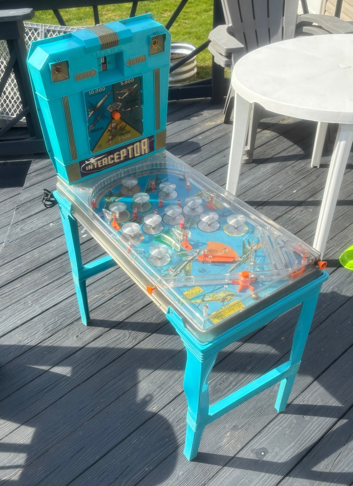 Vintage Marx Interceptor Pinball Machine - Well Maintained! 1960s Retro ...