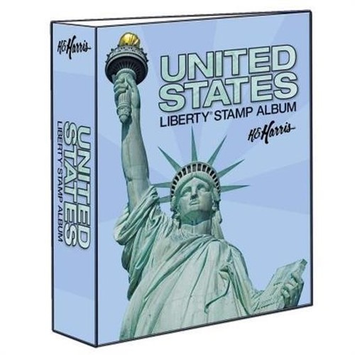 HE Harris Stamp Album Traditional US Liberty Binder 3 inch 2 Post New ...