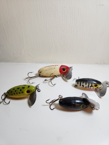 Vintage Jitterbug Fishing Lure Set Of 4 | eBay