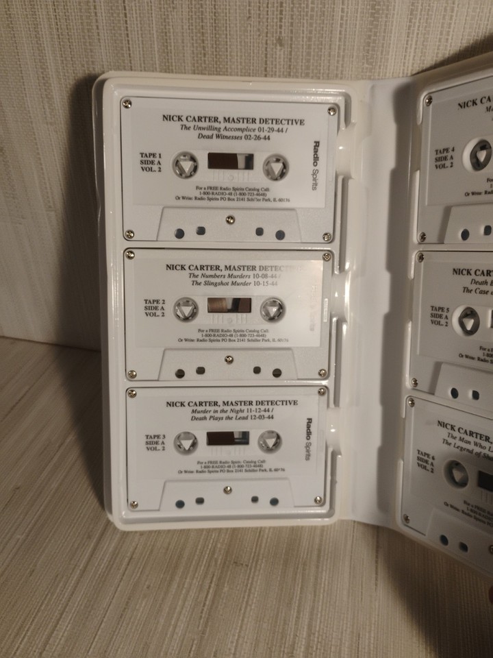 Nick Carter Master Detective Vol. 1 & 2, Cassette Tape Set 1991 Radio ...