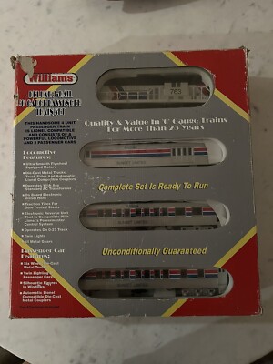 Williams Deluxe 3-rail O Gauge Passenger Train Amtrak Engine 763 | eBay