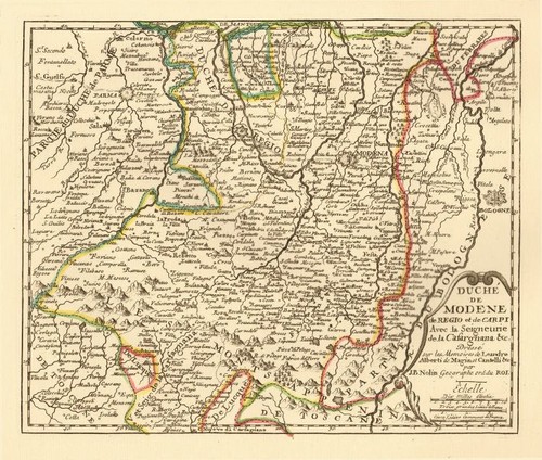 'Duché de Modene de Regio et de Carpi' Duchy of Modena & Reggio. NOLIN ...