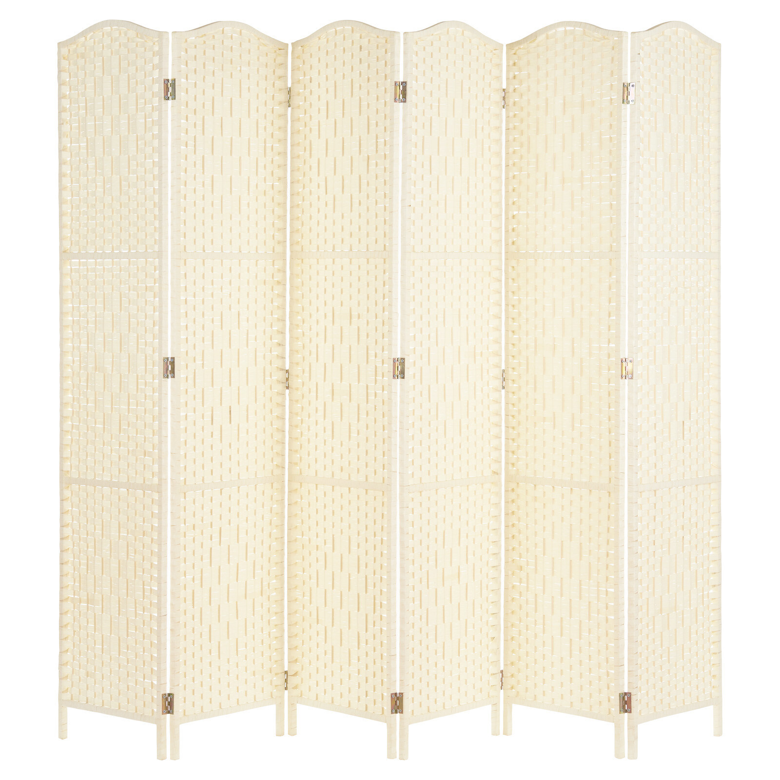 Solid Weave Hand Made Wicker Folding Room Divider Separator/Privacy ...