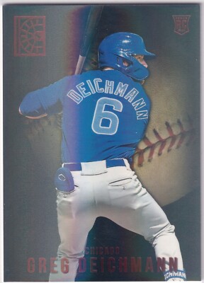 2022 Panini Capstone Baseball Red #328 Greg Deichmann Rookie BLUE JAYS ...