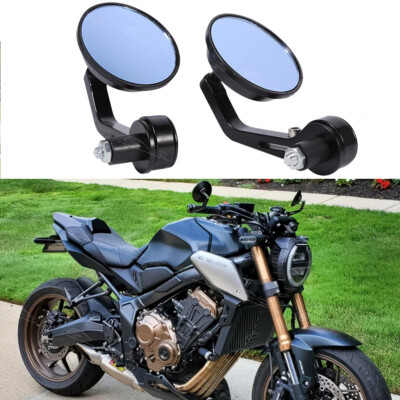 For Honda CB125R CB650R CB650F Motorcycle 7/8" Bar End Rearview Mirrors ...