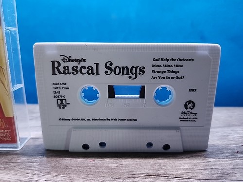 Vintage Cassette Tape Disney Rascal Songs Volume 2 Disney's McDonald’s ...