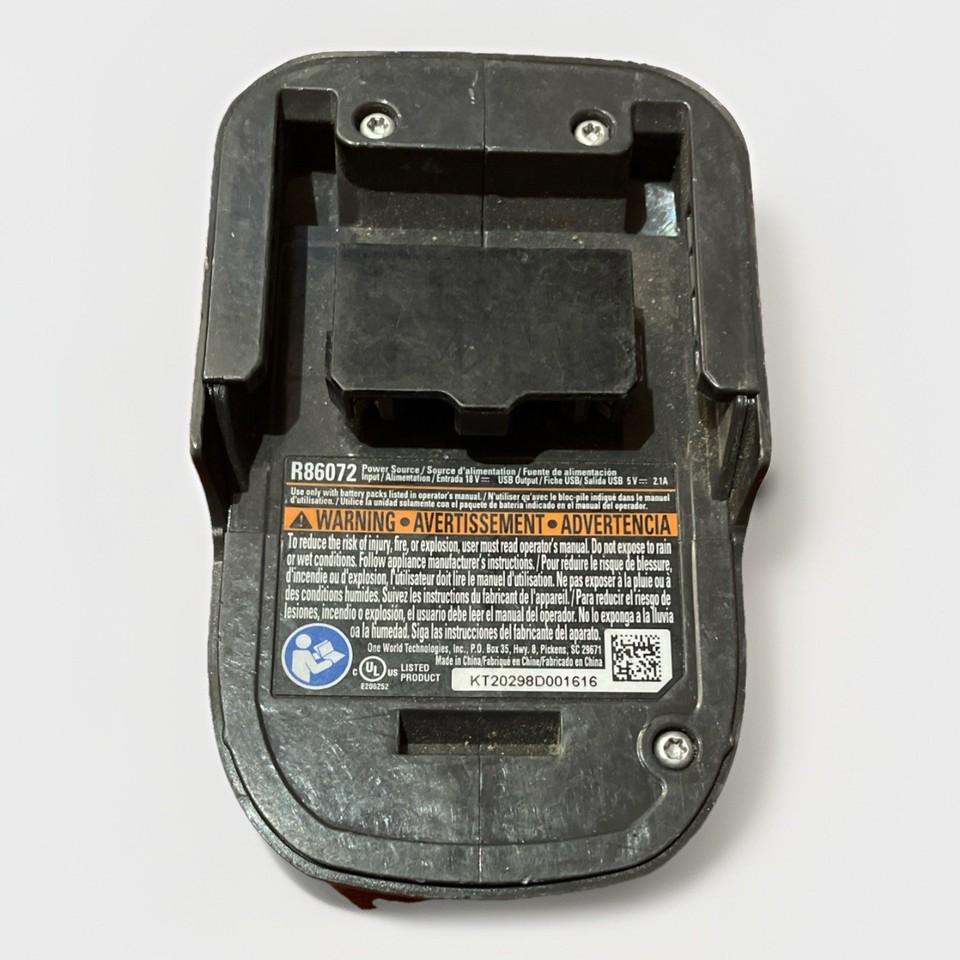 RIDGID 18V USB Portable Power Source Used Battery Pack Adaptor ...