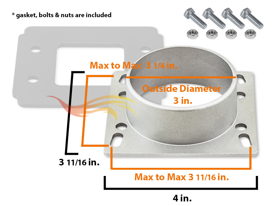 MAF Sensor Intake Adapter Plate For 88-91 M3 2.3L L4 | eBay