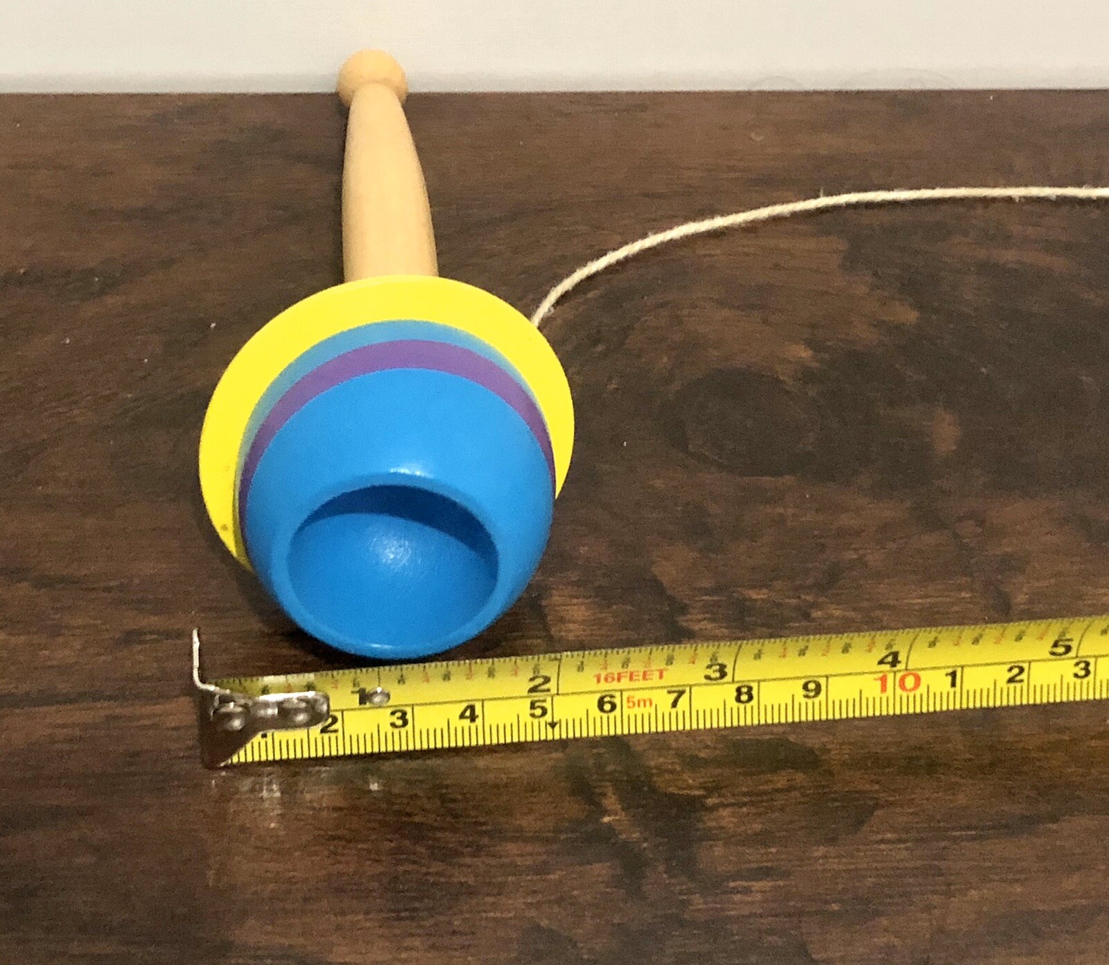 Small Cup Balero Multi-Color Wood Mexican Traditional Toy Blue Yellow ...