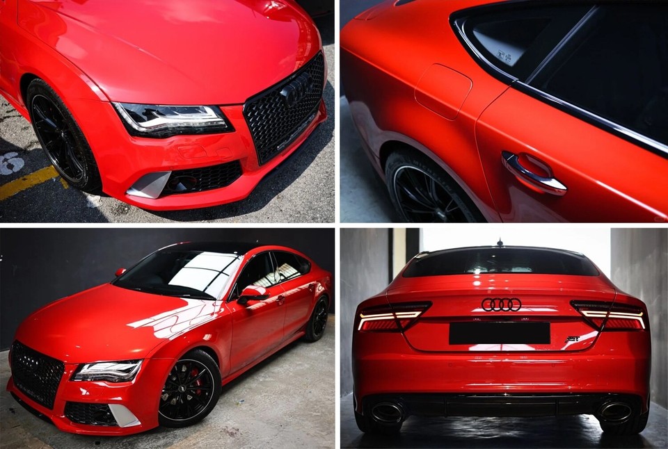 720" x 60" Premium Super Gloss Metallic Red Vinyl Film Wrap Sticker ...
