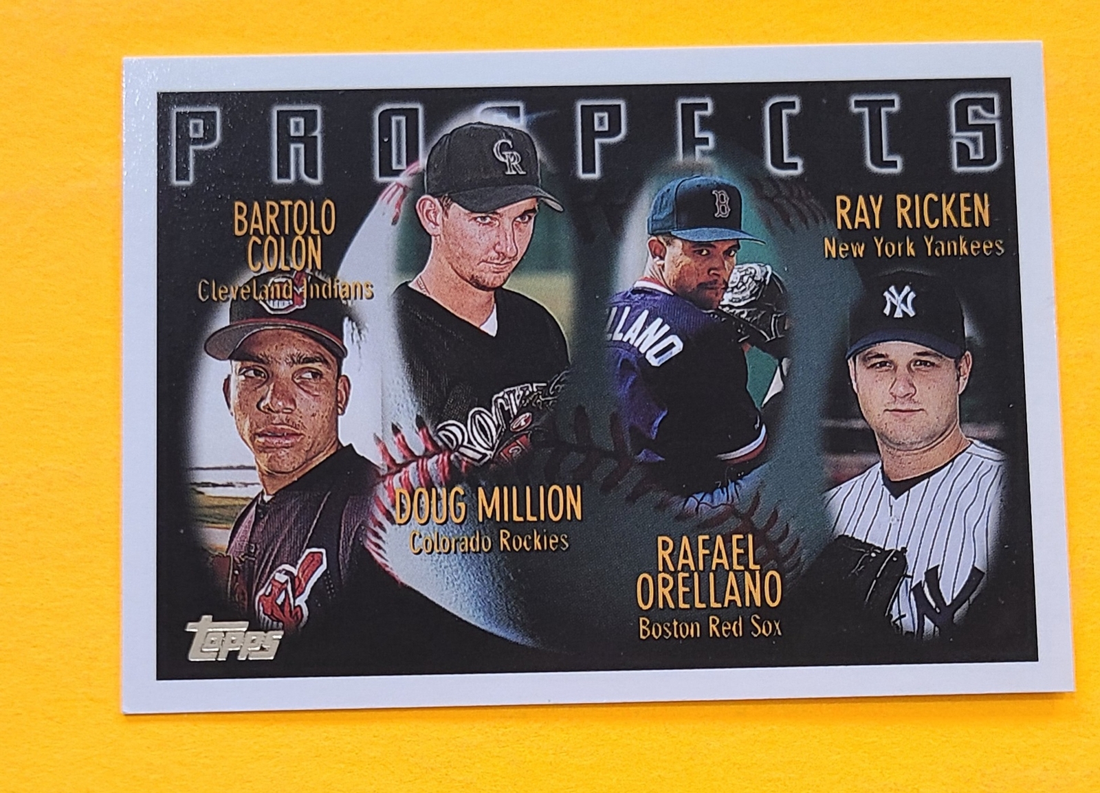 1996 Topps #428 Bartolo Colon / Doug Million / Rafael Orellano / Ray ...