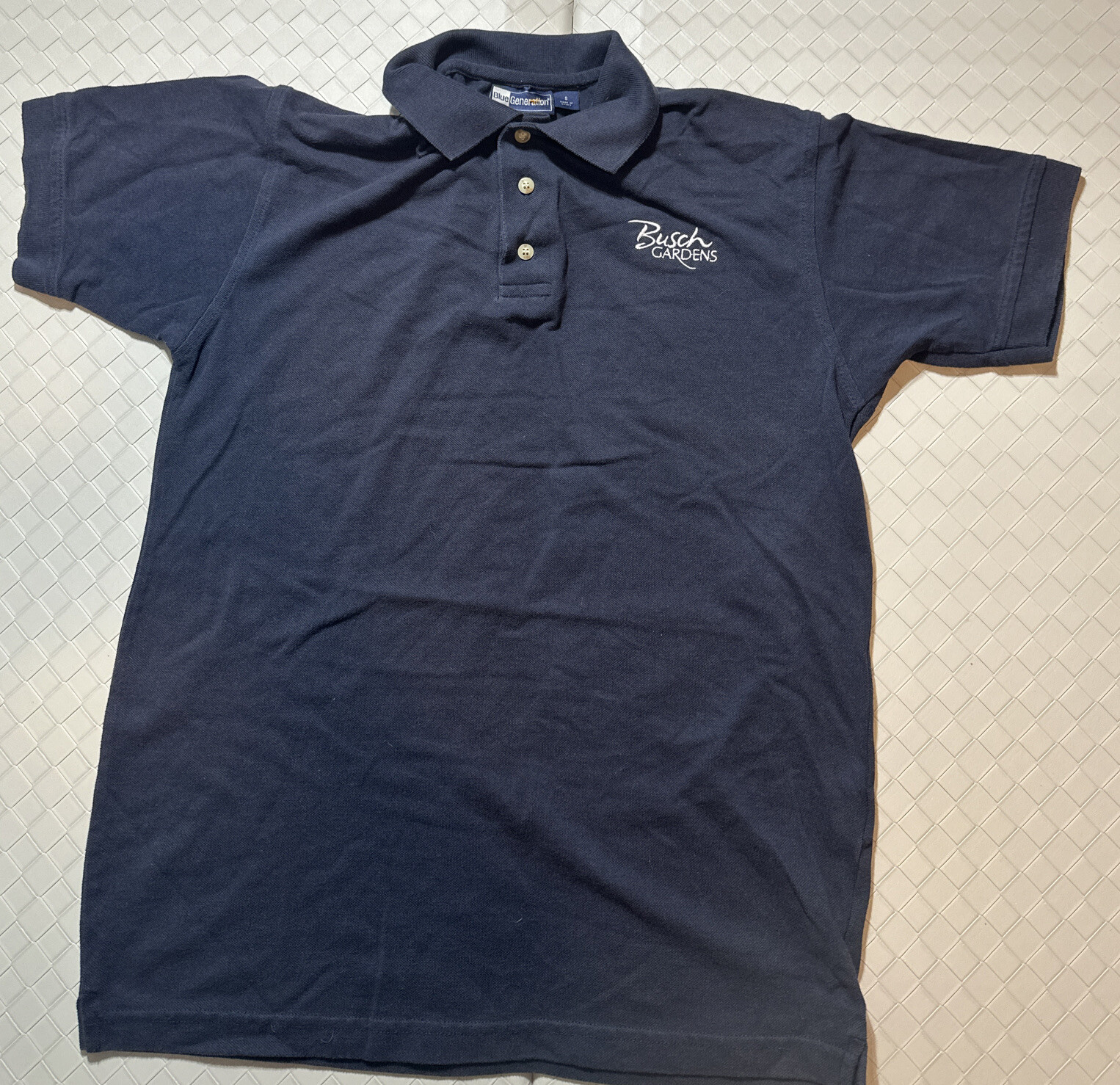 Busch Gardens Black Polo Shirt Size S / Small - Gem