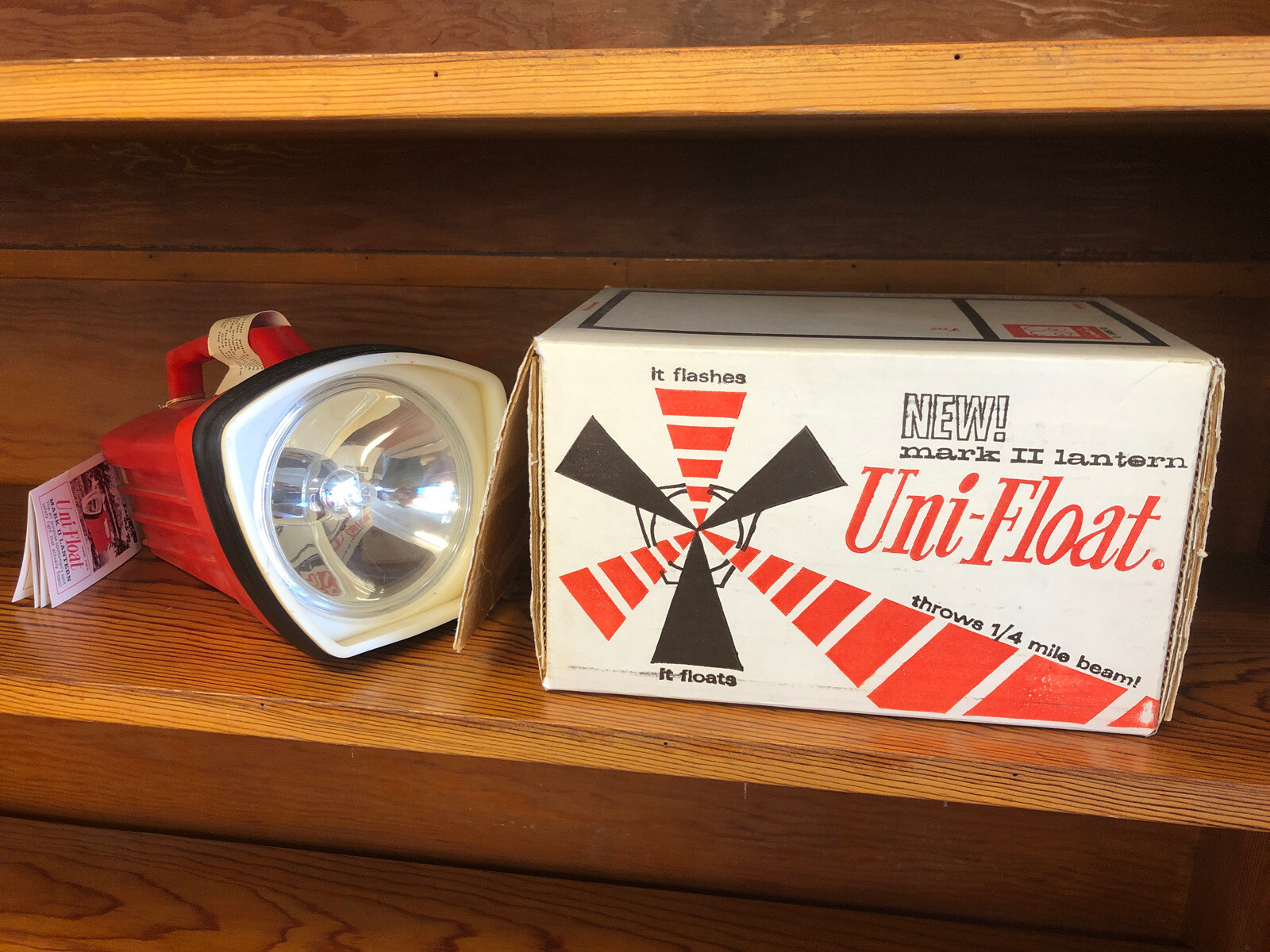 Vintage 1950/60's Uni-Float Soft Plastic Lantern Flashlight With ...
