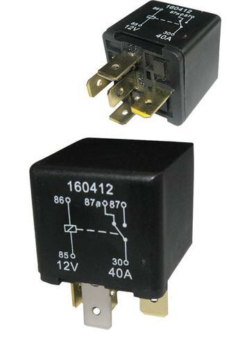 Relais 12 Volt , OEM Ref. No.: 4682, AL77324, 4RD 007 794-07, 4RD007794 ...