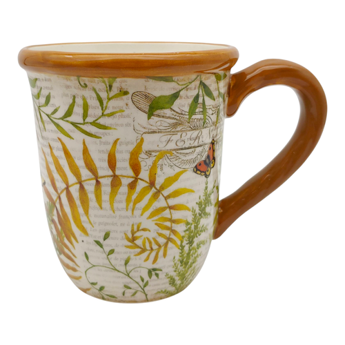 Susan Winget Studio Shop Tea Coffee Mug - 16oz Large Plants Butterfly ...