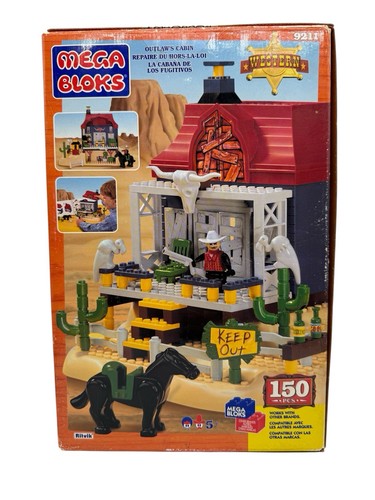 Vintage 1996 Mega Bloks Western Set 9211 Outlaw’s Cabin Ritvik | eBay