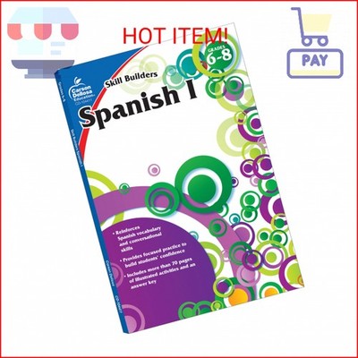 Carson Dellosa Skill Builders Grades 6-8 Spanish Workbook, Vocabulary ...