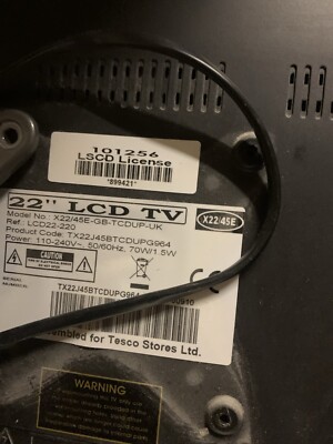 Technika TV/DVD Combi LCD 22 Inch Flatscreen | eBay UK