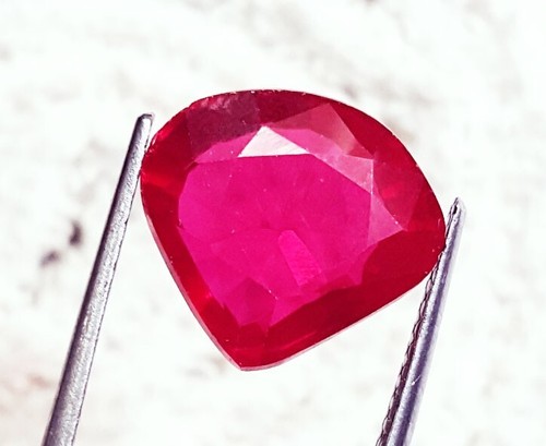 8.90 CT Certifié Desseré Gemme Naturel Rouge Rubis Poire Forme Avec Sans Cadeau | eBay