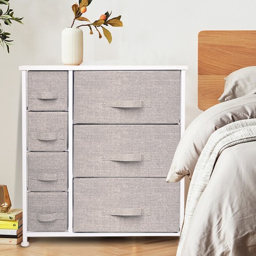 7 Drawers Fabric Dresser Storage Tower Closet Organizer Bedroom Home ...