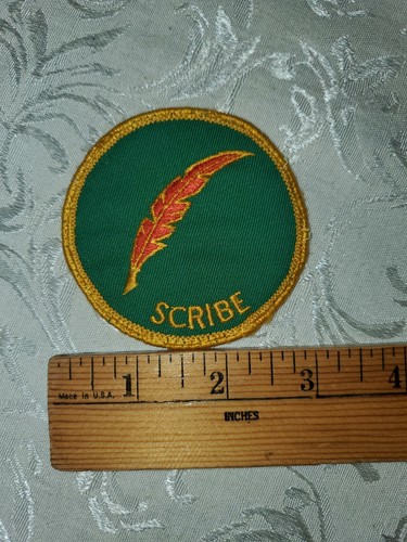 VINTAGE BOY SCOUT YOUTH POSITION PATCH - SCRIBE | eBay