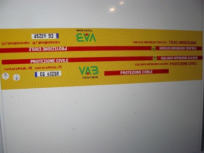 Italy VAB Fire Department SUV Decals 1:24 | eBay