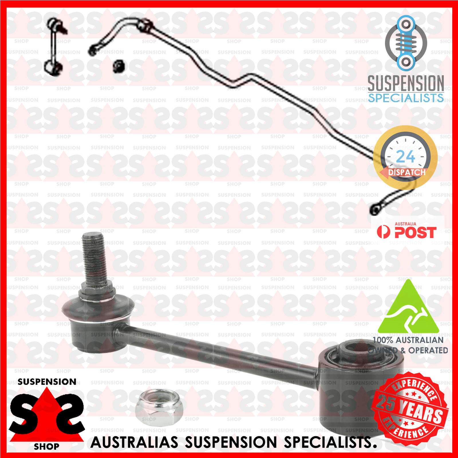 Rear Axle Right Link/Coupling Rod, Stabiliser Bar Suit SSANGYONG ...