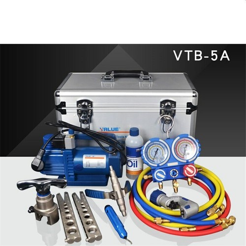 7in1 VTB-5A Refrigeration Repair Tool Set Aluminum box Flare Device ...