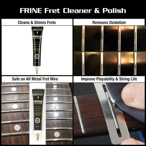 Guitar Cleaner Fretboard Conditioner Oil Fret Polish Microfiber Cloth 4 ...