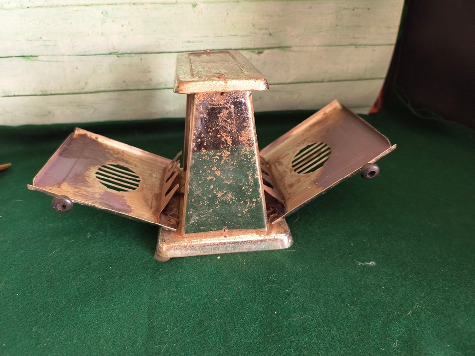 Antique MASTERCRAFT Ornate Art Deco 'Flopper Style' Chrome Toaster | eBay