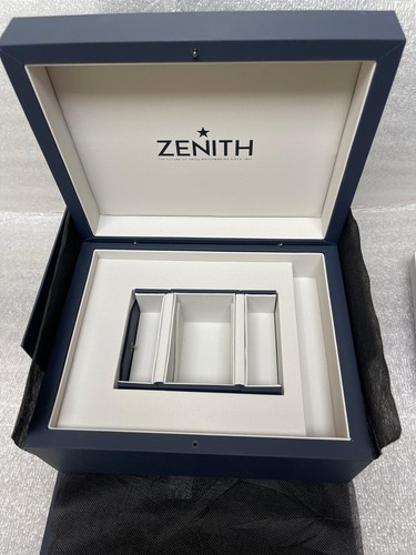 Zenith Box WITH TRAVEL CASE navyblue Inner Outer Box | eBay