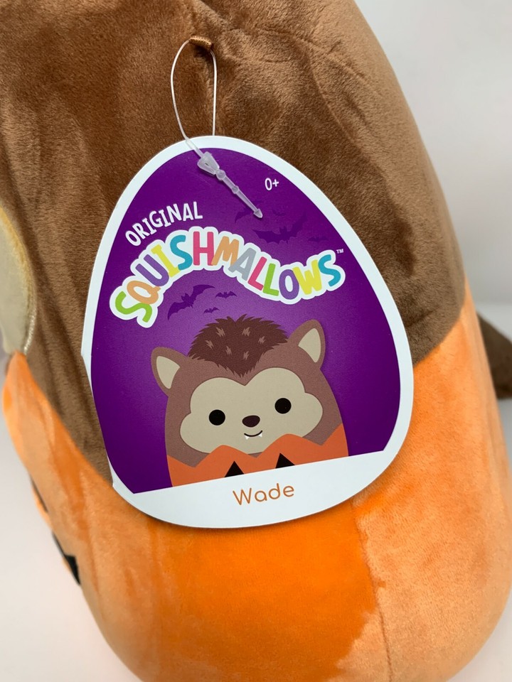Squishmallows Official 2021 Halloween 12" Wade the Werewolf Pumpkin ...