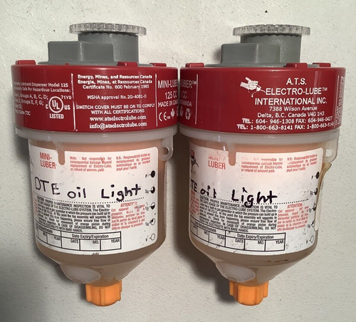 ATS ELECTRO-LUBE MINI-LUBER 125CC DTE OIL LIGHT (QTY-2) **NEW** FREE ...