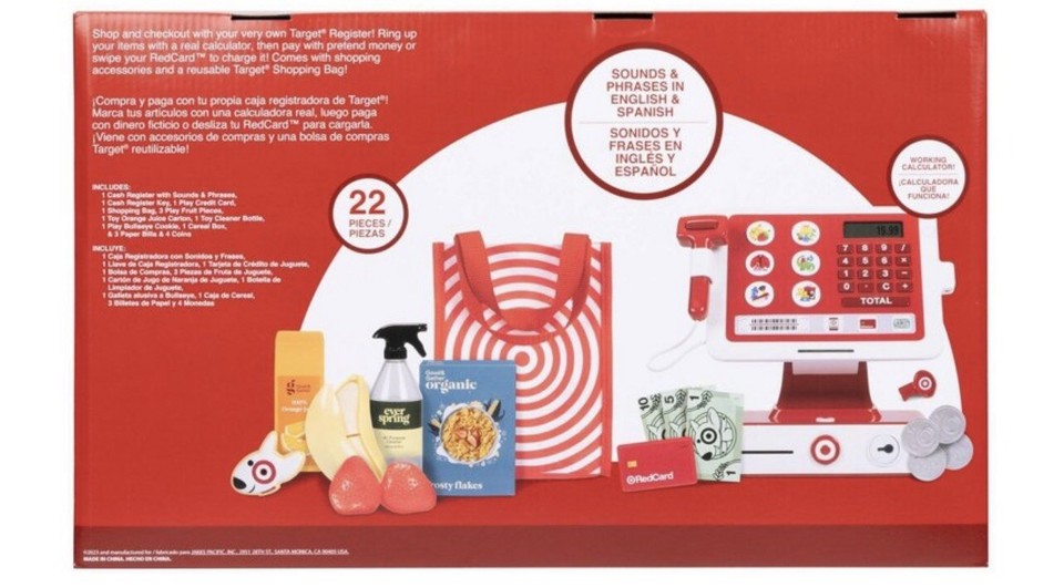 Target Cash Register + Accessories Kids Pretend Toy Shopping Bag | eBay