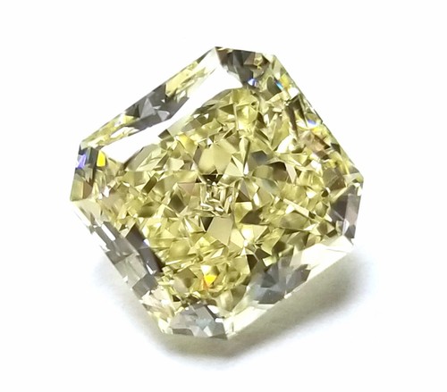 Real 3.11ct IF Natural Loose Light Yellow Color Diamond GIA Radiant ...
