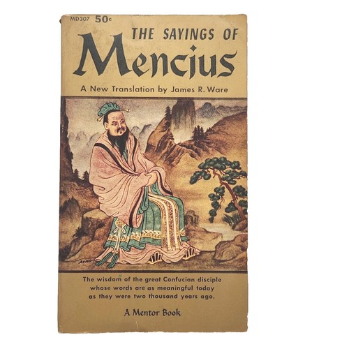 The Sayings of Mencius A New Translation by James Ware 1st Mass Market ...