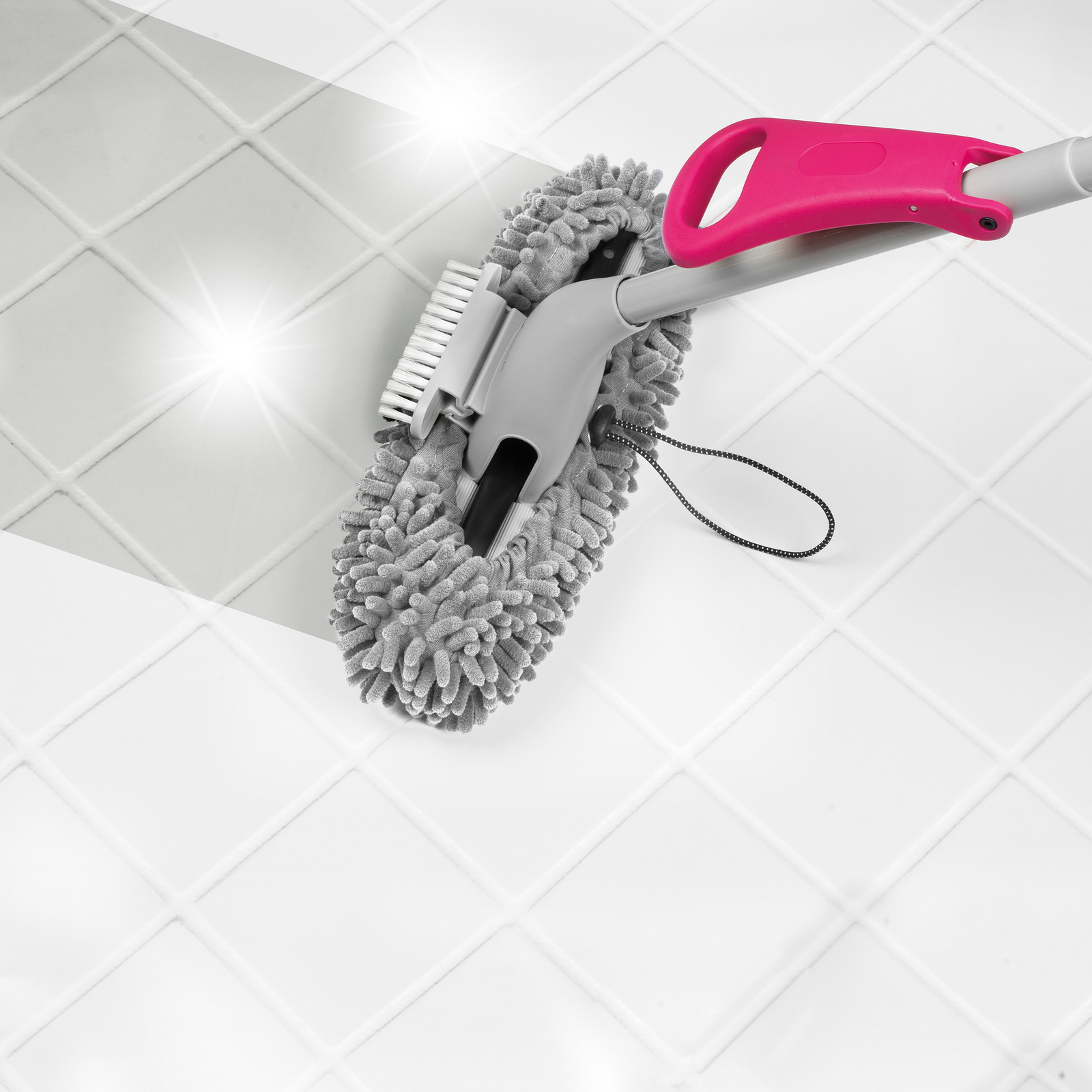 Kleeneze Sponge Scrub Mop 3 in 1 Kitchen Bathroom Floor Cleaner Easy ...