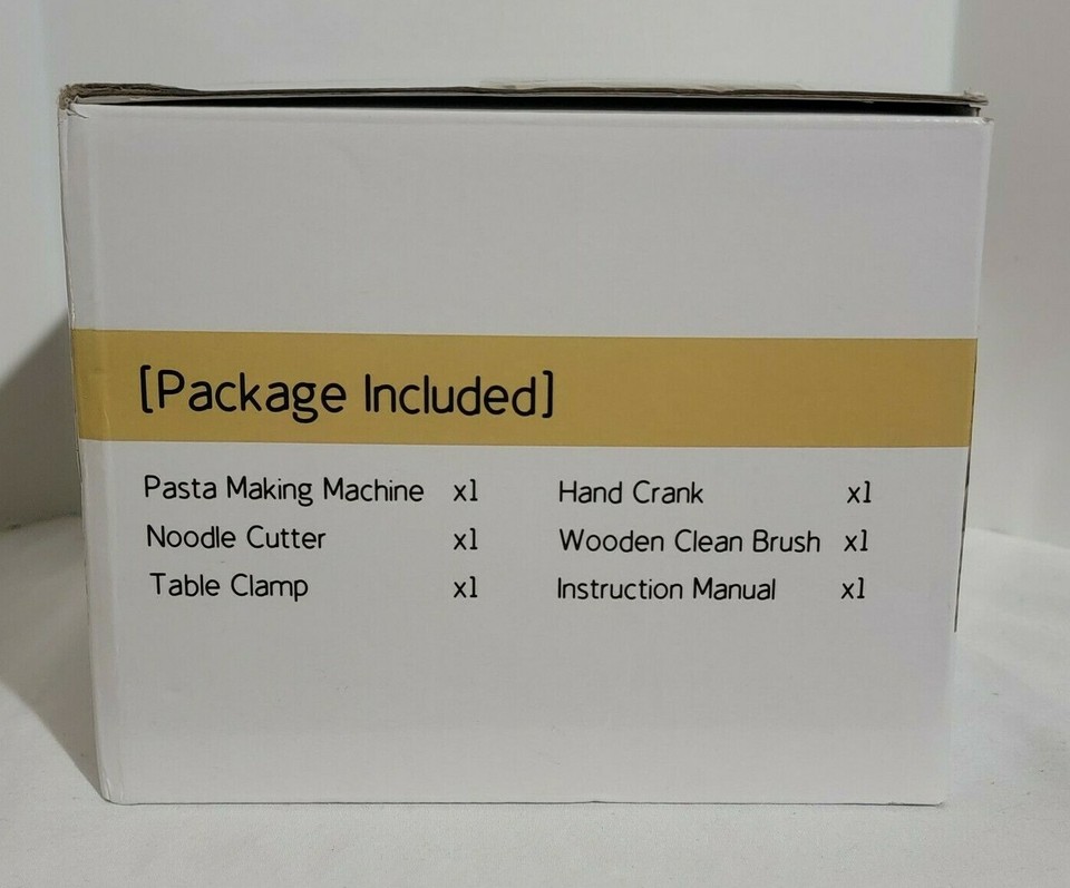 NEW Delihom Pasta Maker Stainless Steel Hand Crank Pasta Maker | eBay