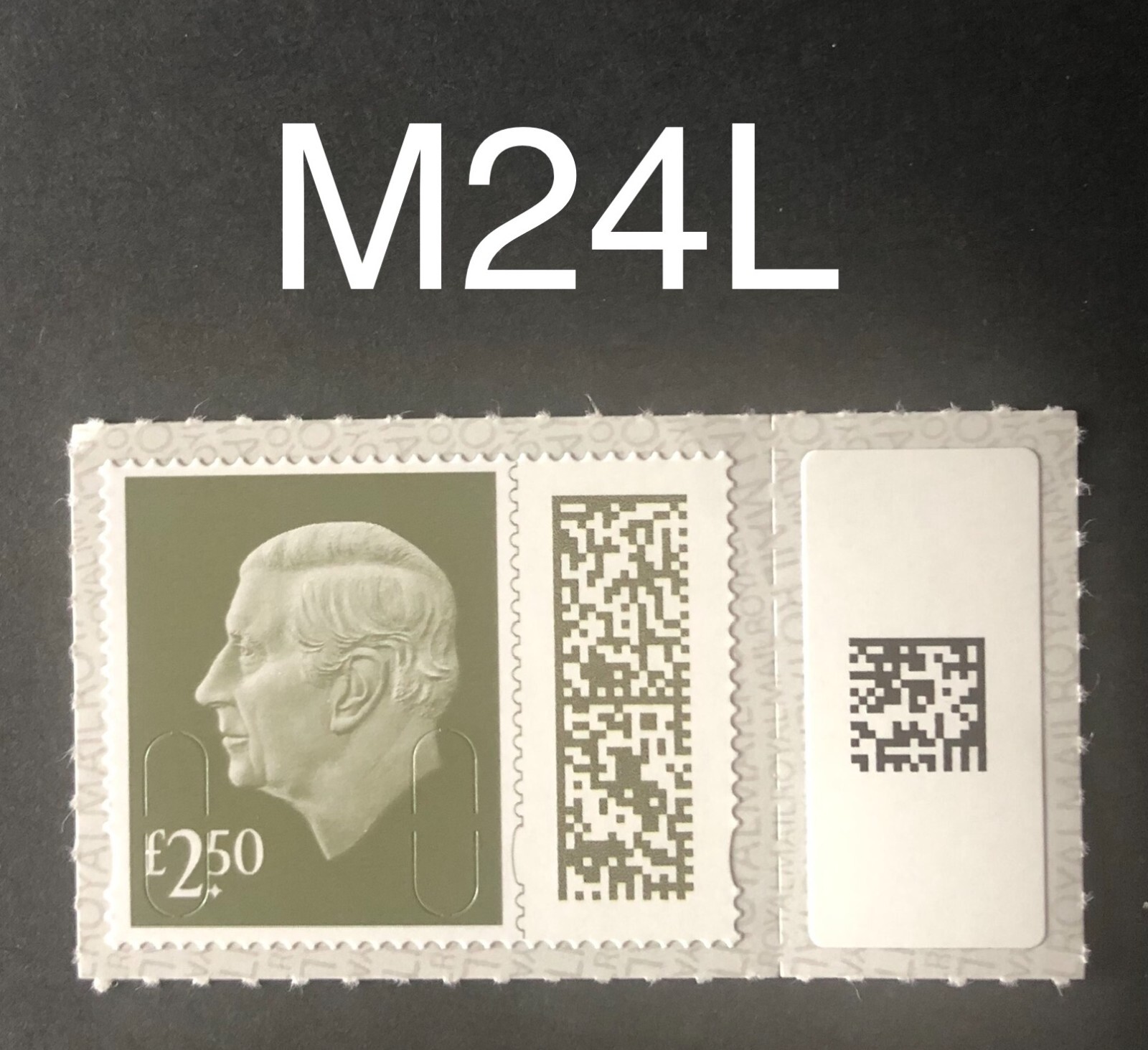 GB 2024 KCIII £2.50 Tariff Definitive Stamp with QR code tab M24L, S/A ...