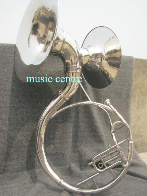 SOUSAPHONE DOUBLE BELL( 17+22 ")BOTH BELL FULLY FUNCTIONAL IN CHROME ...