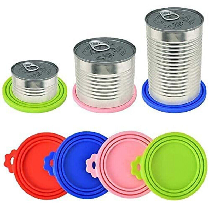 1/2/3pc Pet Food Can Cover Lid Dog Cat Pet Tin Silicone Reusable ...