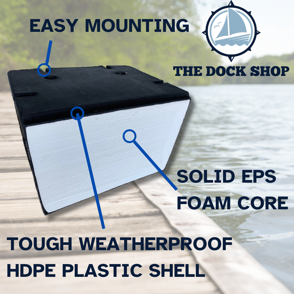 24"x48"x12" Eagle Float Dock Float - Foam Filled - 15 Year Manufacturer ...