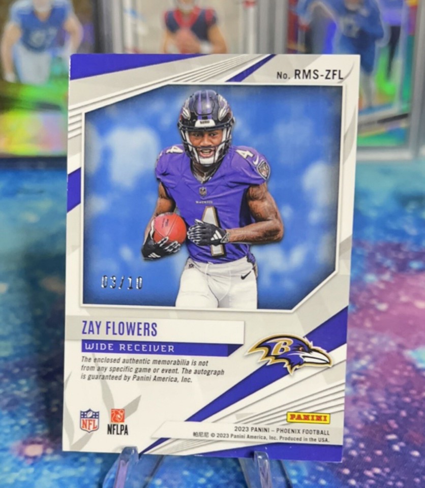 ️3/10 ️ 2023 Phoenix - Zay Flowers - Rising Rookie Signature Hat RPA ...